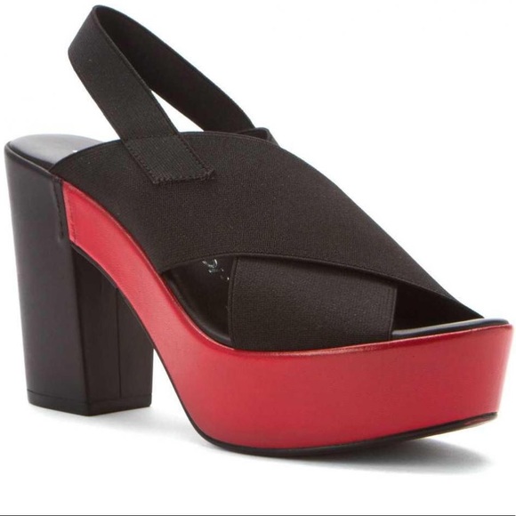 Anthropologie | Shoes | Italian Crafted Colorblock High Heeled Platform ...